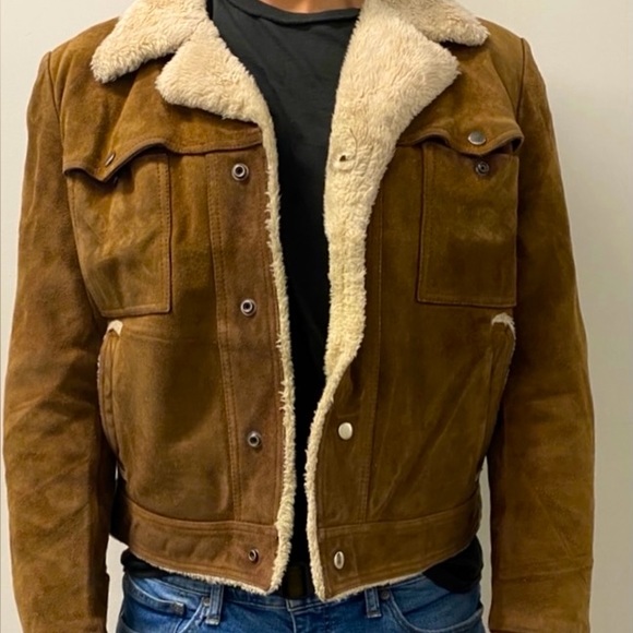 Vintage | Jackets & Coats | Vintage Suede Shearling Jacket | Poshmark